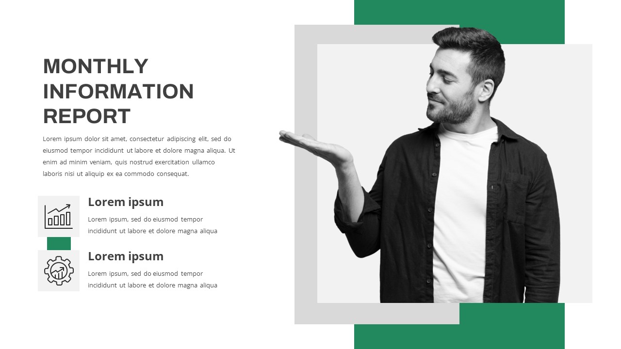 Monthly Report PowerPoint Template Free SlideBazaar Monthly Report PowerPoint Template Free SlideBazaar