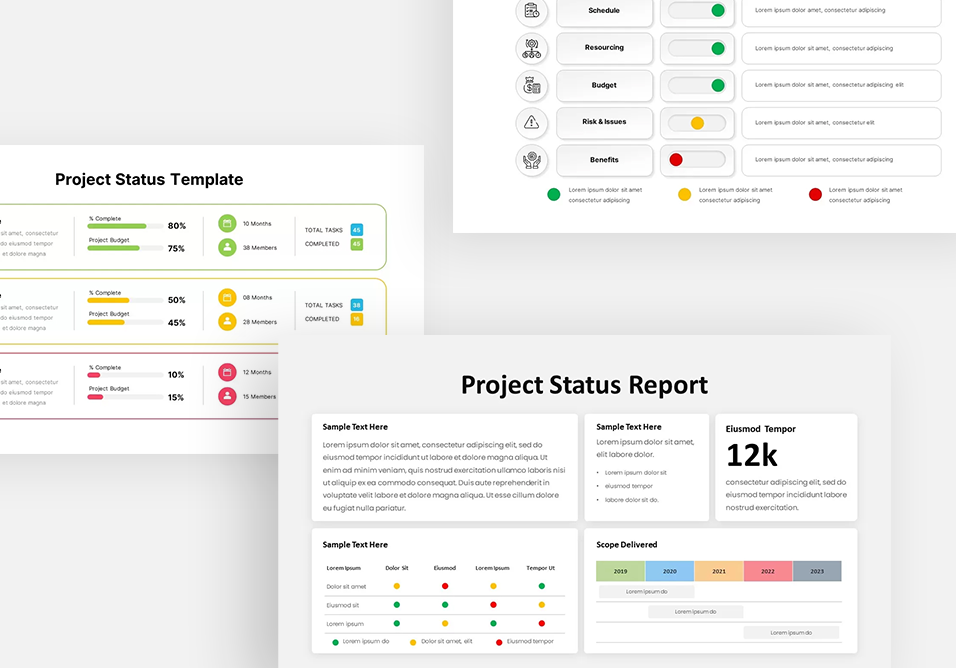 Project Status Templates for PowerPoint & Google Slides